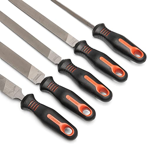Nicholson Crescent 5 Pc General Purpose File Set with Ergonomic Handles - 22040HNNN