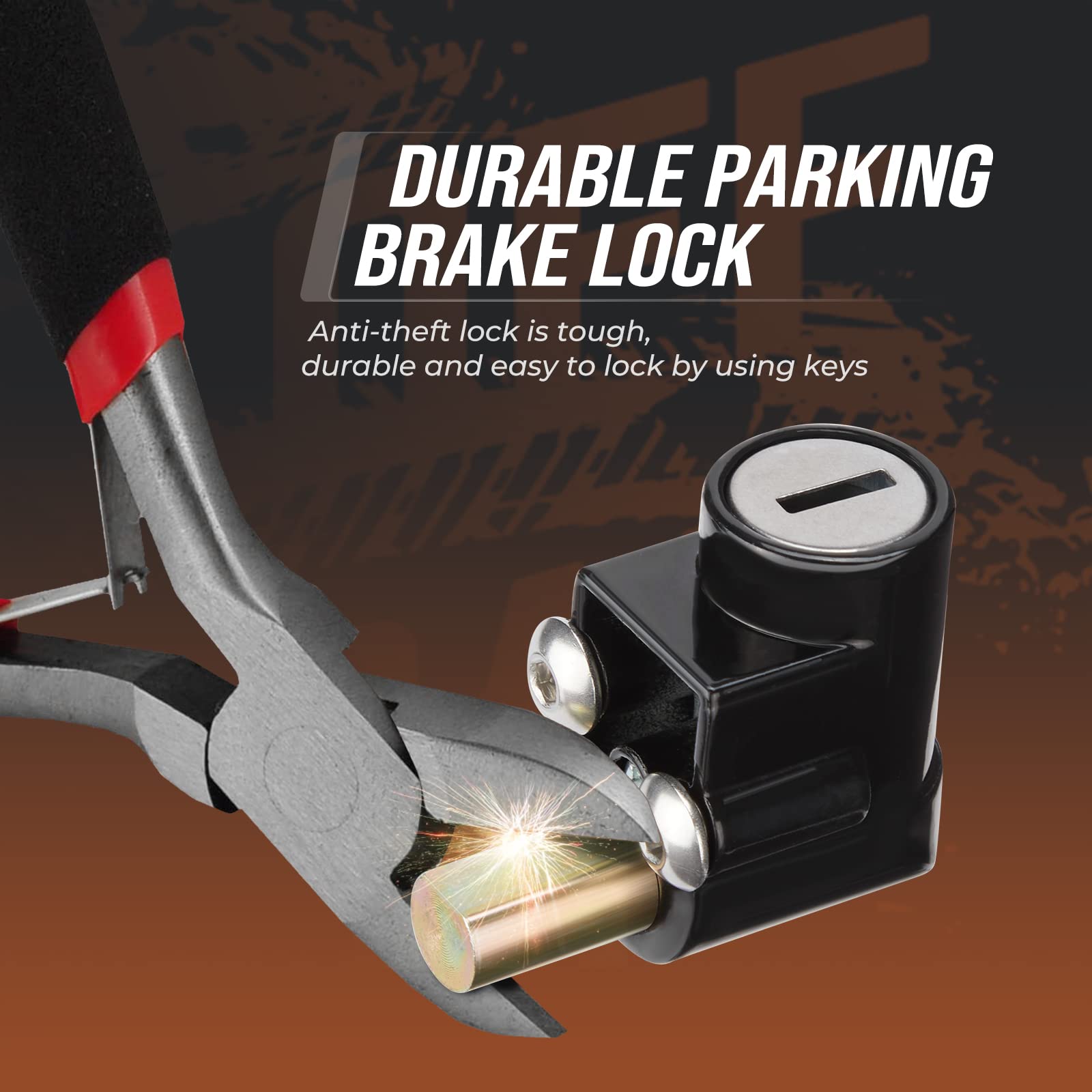 KEMIMOTO Locking Parking Brake Lever Compatible with Can-Am Ryker, Ryker Rally Edition, Sport, 600, 900 2019-2024 Replace #219401021