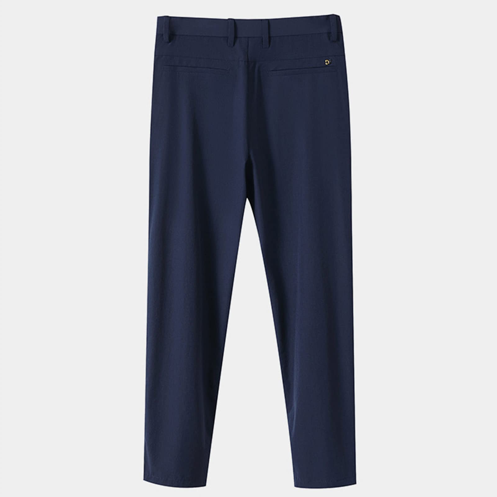 Men's Slim Stretch Tapered Pant Solid Classic Skinny Fit Comfort Suit Pant Lightweight Comfort Business Trousers (Blue,29)