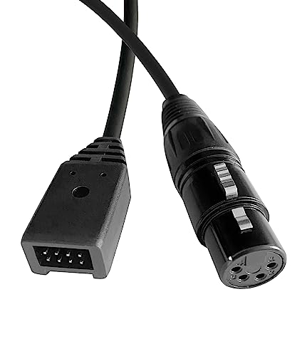 XLR Connector Headset Cable for Clear-Com CC-110-X4(5ft), Interchangeable Microphone Headphone Wire for Clear-Com CC-110 CC-300-X4 CC-220-X4 CC-400-X4 Headsets, 4 Pin XLR Female Adapter Cord(1 Pack)