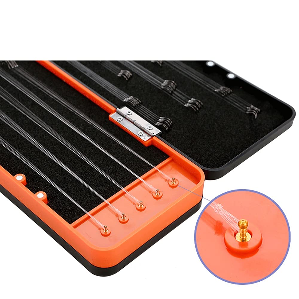 LMMDDP 32CM Carp Fishing Tackle Box Hard Hair Rack Storage Box for Fishing Line Hook Accessory Tool