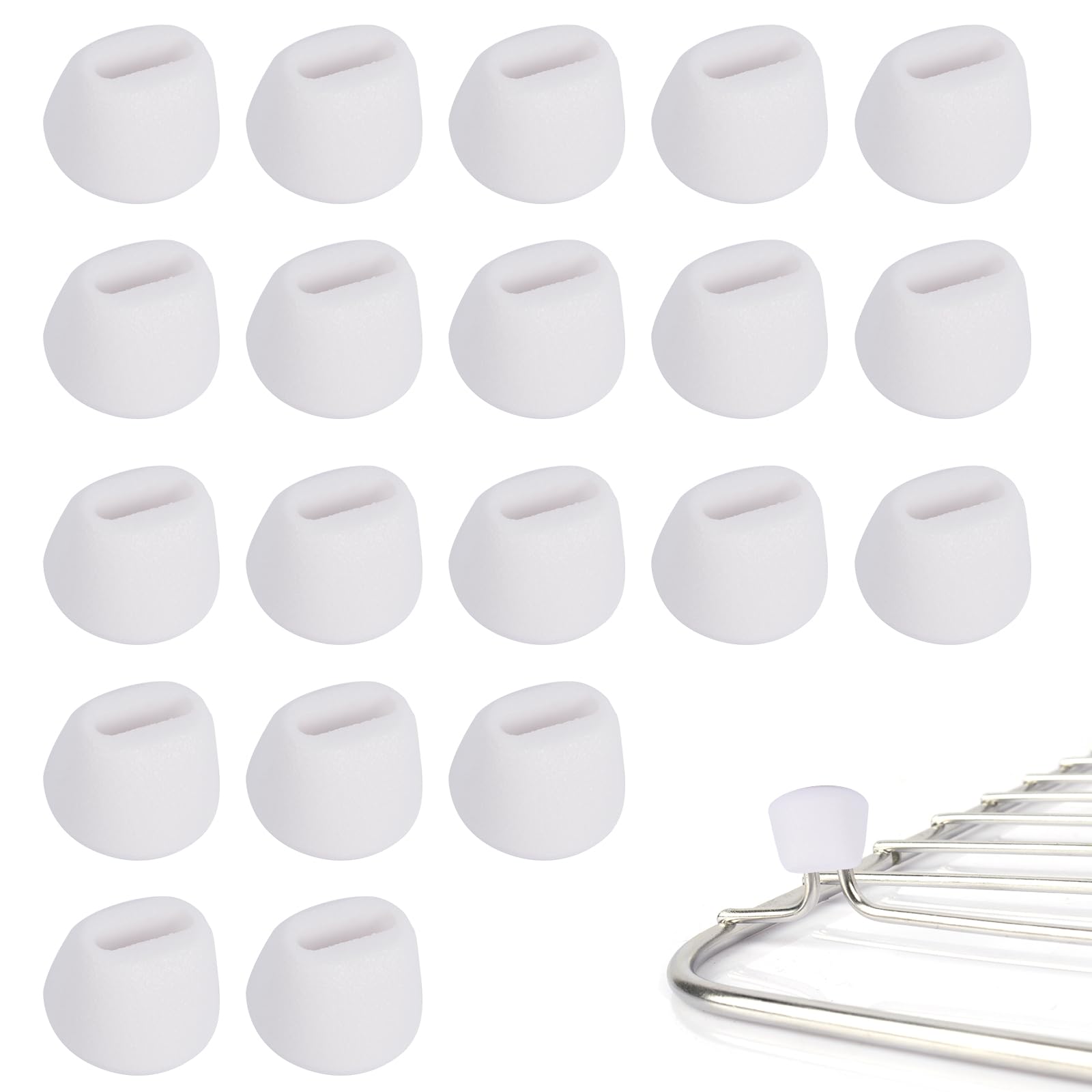 Sink Rack Feet 84544-0 For Kohler Part 84544-0 Kitchen Sink Rack Feet White 20 Pack
