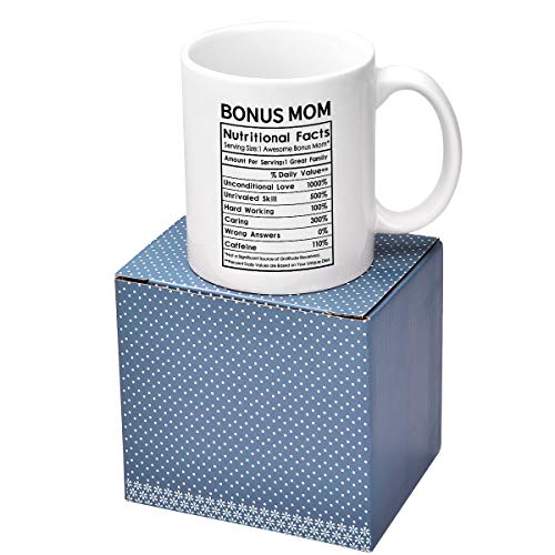 Mom Coffee Mug Mom Nutritional Facts Mugs for Mom from Daughter Son Funny Mom Coffee Mug for Mom for Women Mom Coffee Cups 11 Oz White