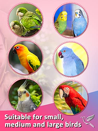 Winter Warm Bird Nest House, Double-Sided Birds Bed for Cage, Hammock Snuggle Hut with Chew Toy and Durable Wooden Stick for Cockatiels Parakeet African Grey Macaws Amazon Parrots