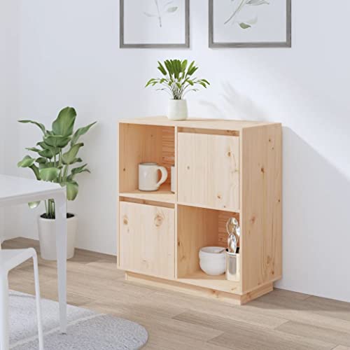 vidaXL Sideboard, Dresser Console Table Chest of Drawers, Accent Storage Cabinet for Living Room Dining Room, Modern Style, Solid Wood Pine