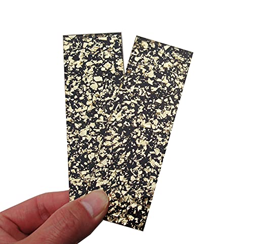 NC HAISDA Acrylic Knife scales Handle Material Slabs Knives Custom DIY Tool for Knife Makrer Blanks Blades pack of 2 Gold
