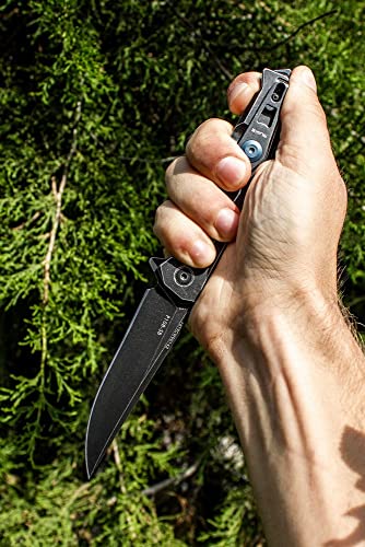 Ruike Folding Knive, Black, 420 Ss (P108-SB)