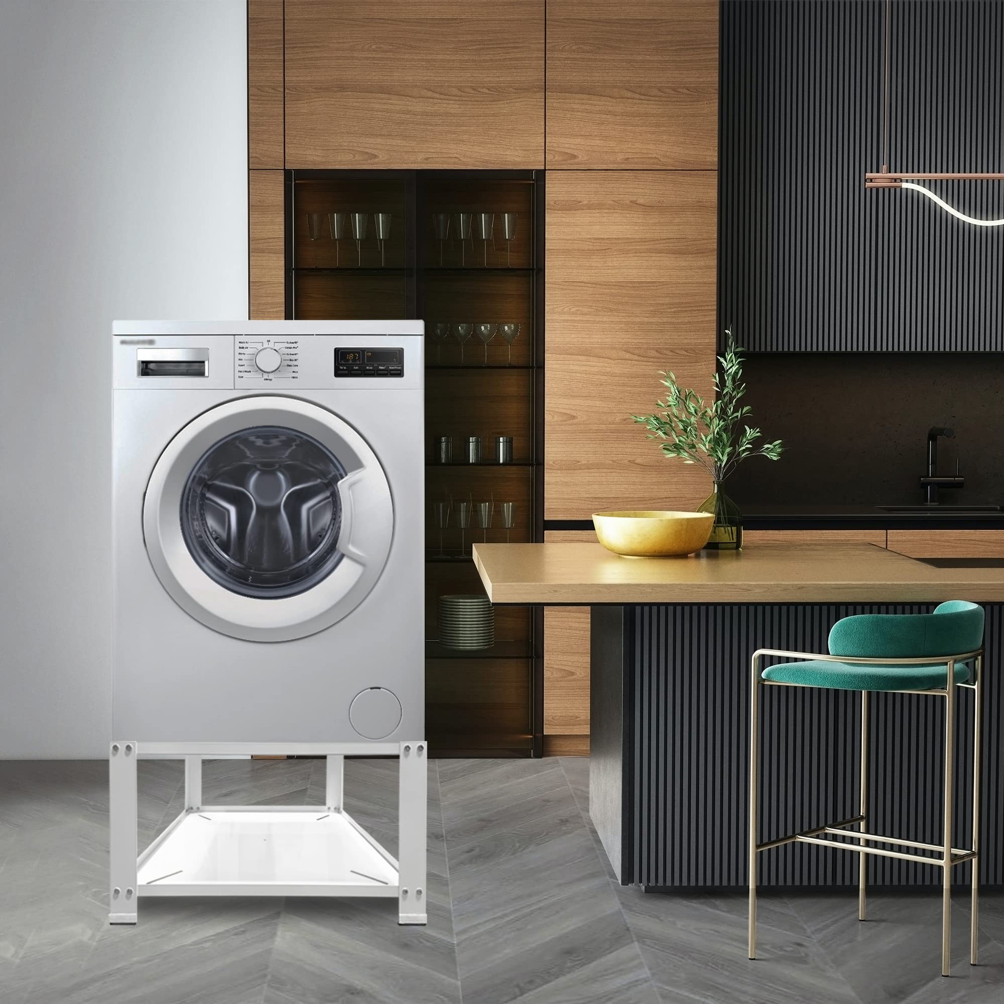 Royxen Laundry Pedestal 28" Wide 20 Inch Tall Universal Fit 700lbs Capacity, Washing Machine Base Stand Dryer Base Platform Heavy Duty, 20“ Height