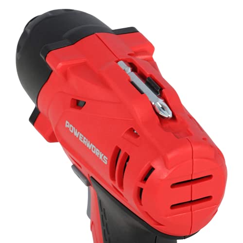 POWERWORKS 20V Li-Ion Brushless Impact Driver Drill Set with 20V 1.5Ah Battery 0.5Ah Charger Pack