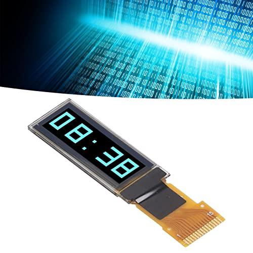 Organic Light Emitting Diode Screen, 15 Pin 0.91in Display Module Thin 4 Pcs Low Power Consumption SPI Interface Self Illumination for Electronic Components(Blue)