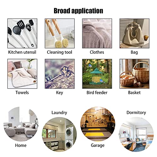 Stainless Steel Drawer Hook,Multipurpose Cabinet Door Hanger,Double Conjoined Organizer Tool,Bathroom/Kitchen/Closet/Laundry/Fence Gadget,Heavy Duty/No Drilling/Strong Bearing/Silver(4pcs)
