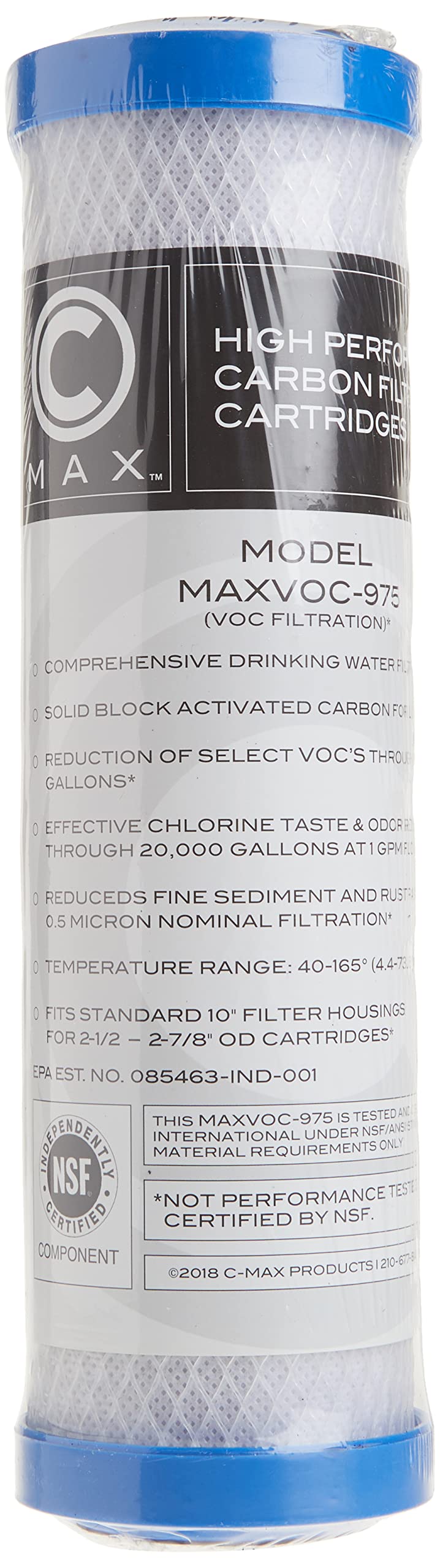 Watts Water Technologies MAXVOC-975RV 0.5 Micron Filter Cartridge