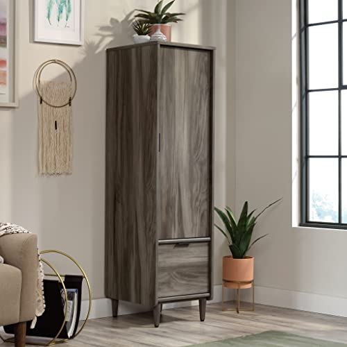 Sauder Clifford Place Storage Cabinet, L: 15.51" x W: 18.50" x H: 58.27", Jet Acacia Finish