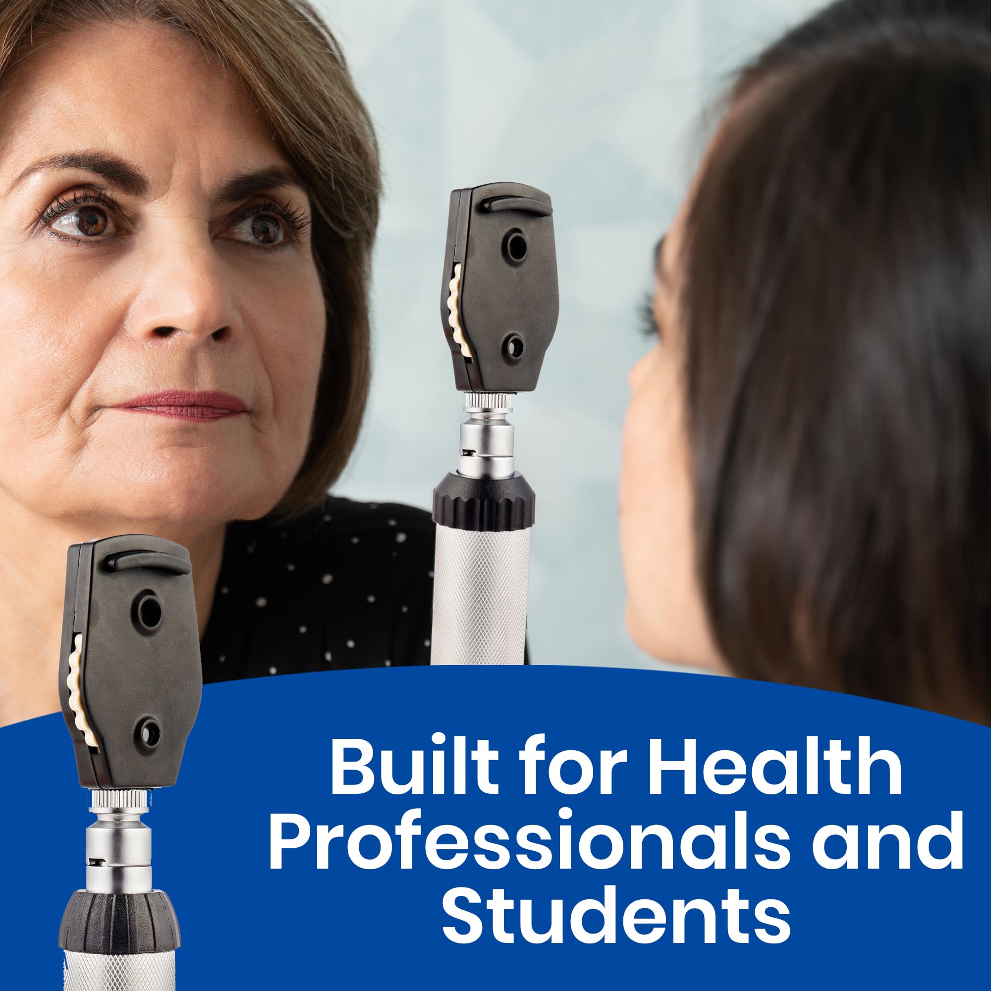 Zyrev 2 in 1 Otoscope Oph Set - Perfect for Nursing & Medical Students with Carry Case, Sight Chart & Replacement Ear Speculums