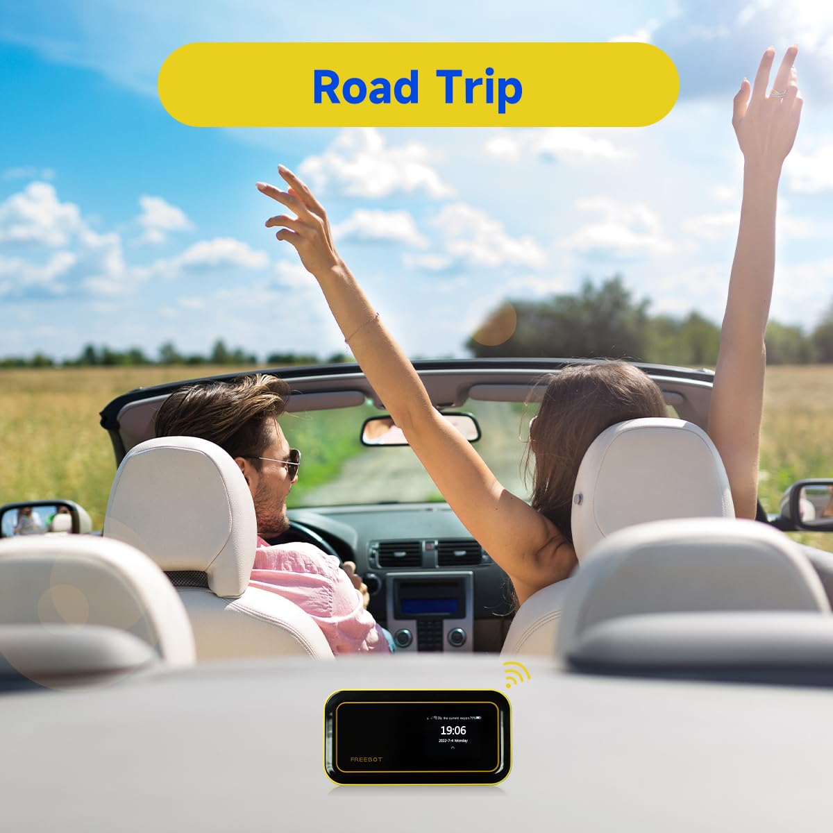 Portable WiFi Hotspot for Travel Mobile Wi-Fi Router Worldwide High Speed Wi-Fi No SIM Card Needed, Local and International Router (15GB US Data, Valid for 30 Days)