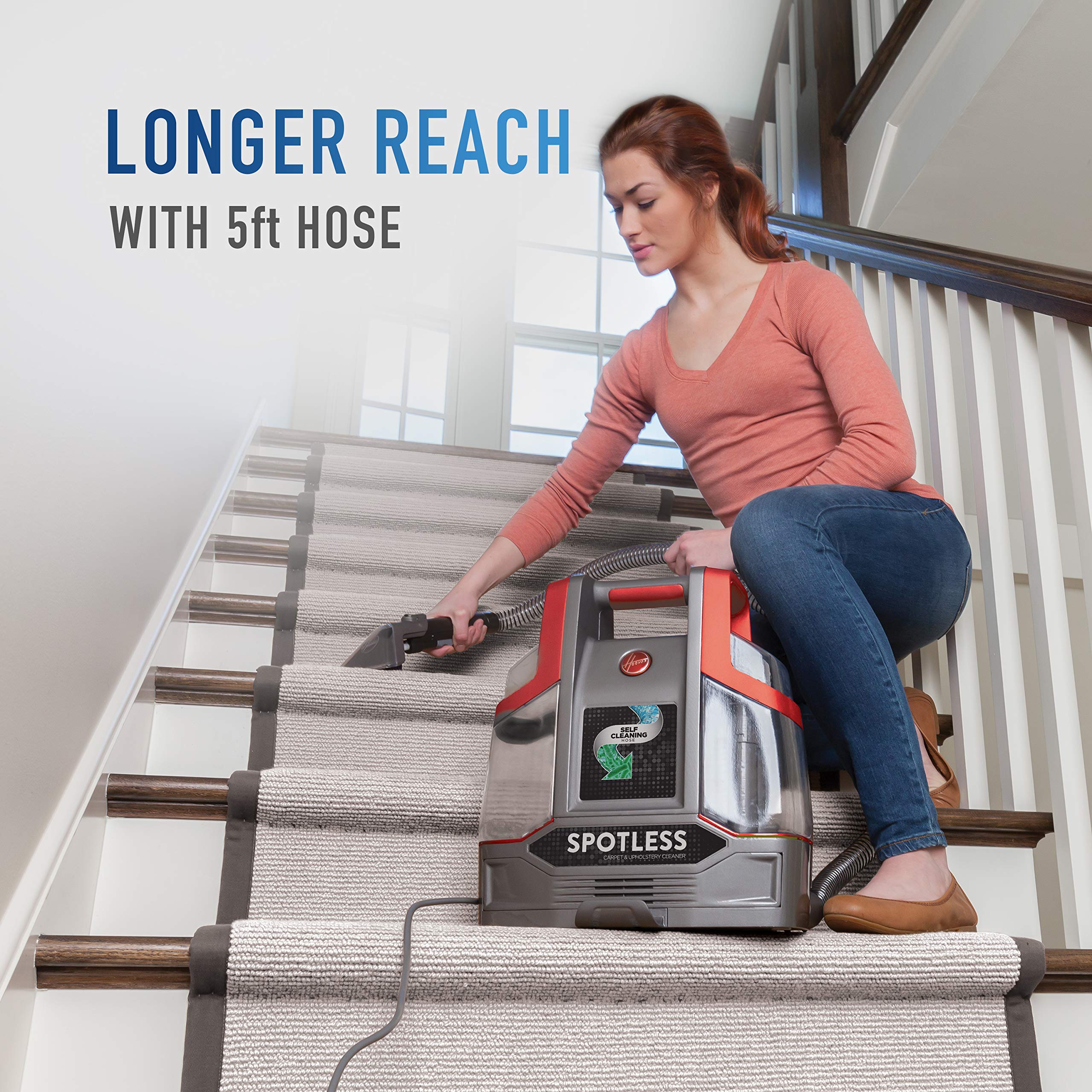 Hoover Spotless Portable Carpet & Upholstery Spot Cleaner, FH11300PC (Renewed)
