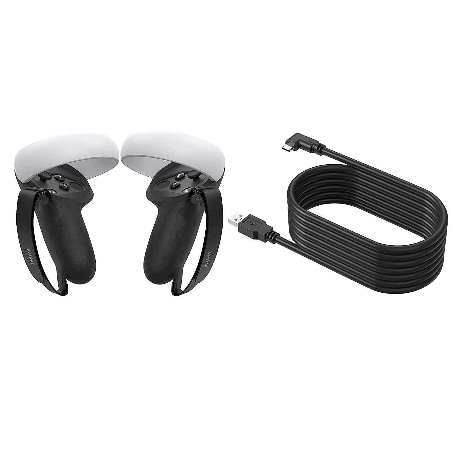 KIWI design Silicone Grip Cover and 10FT Link Cable A-C