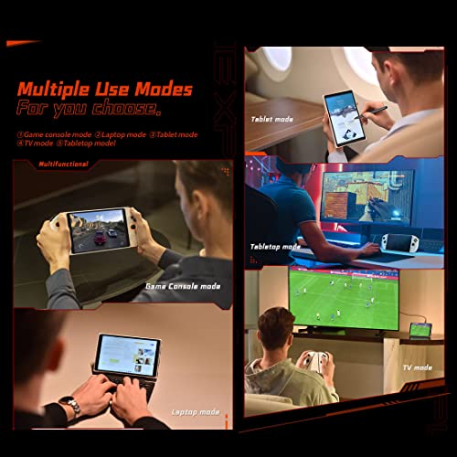 RuiyiF OneXPlayer 2 Handheld Game Console Portable PC 8.4-Inch 5-in-1 AMD R7-6800U(16+2TB,US Plug,White)