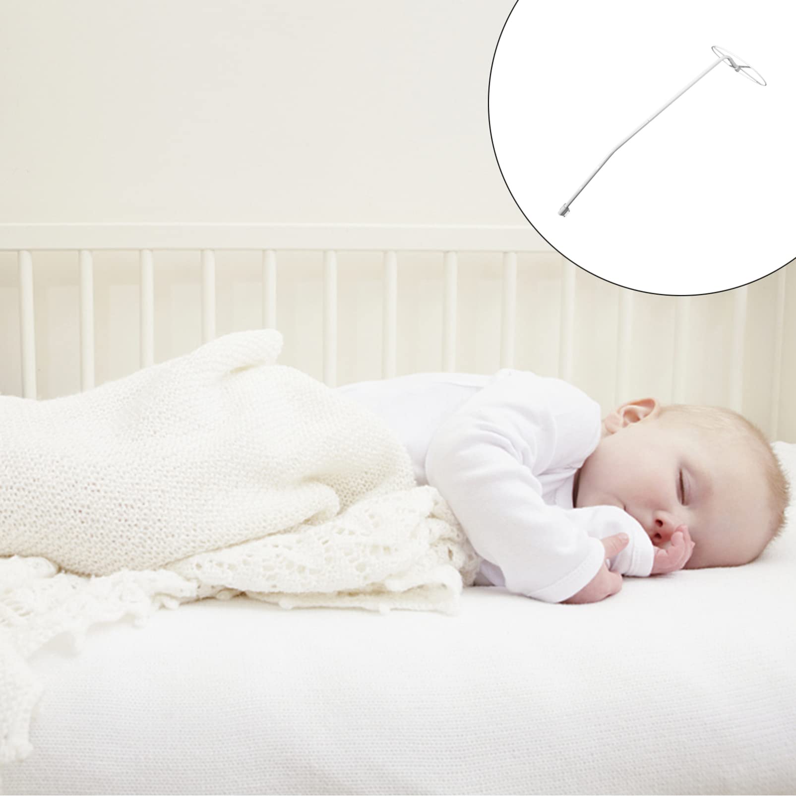 PATKAW 1 Set Net Rack Net Stand Holder Crib Canopy Bracket Clip- On Crib Canopy Holder Net Accessories