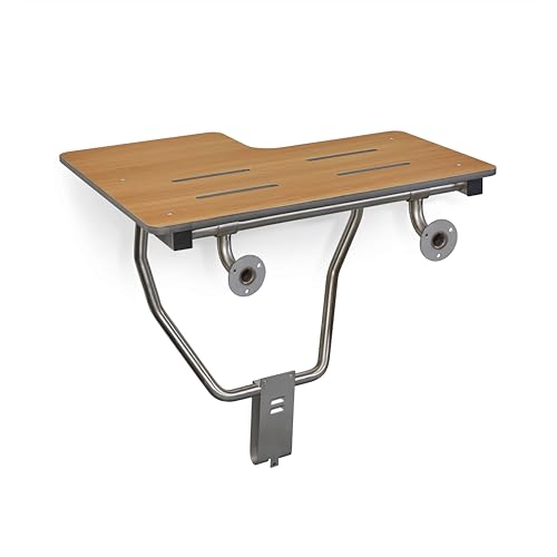 Seachrome 32" x 22.5β Teak Reversible Folding Transfer Tub/Shower Seat, ADA Compliant