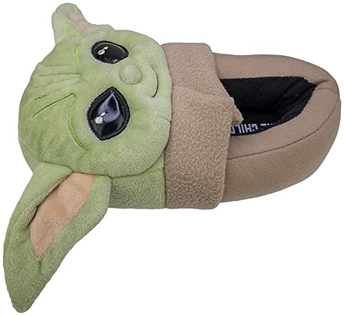 STAR WARS The Mandalorian, Grogu Baby Yoda Boys Slipper Full Body, Kids Size 13/1