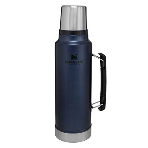 Stanley Classic Vacuum Insulated Wide Mouth Bottle, Nightfall - BPA-Free 18/8 Stainless Steel Thermos for Cold & Hot Beverages – Keeps Liquid Hot or Cold for Up to 24 Hours – Lifetime Warranty