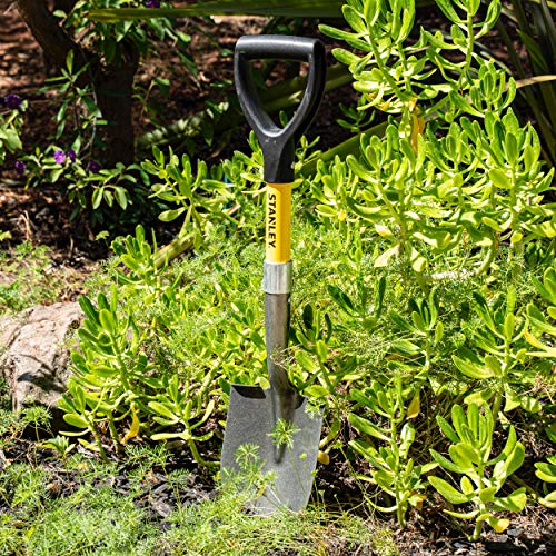 Stanley Garden BDS7148T Mini D-Handle Round Point Shovel, Yellow