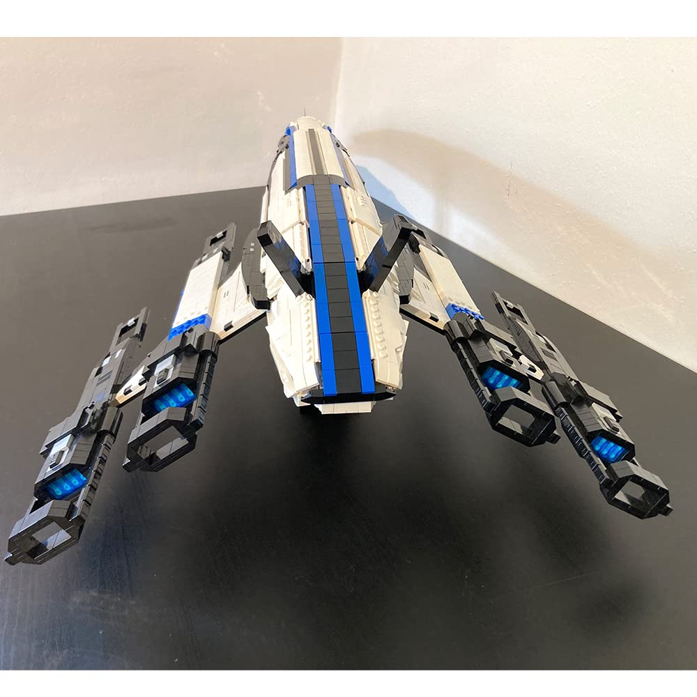 Normandy SR-2 Spaceship Building Model Kit,Mass Commander Base Ship Building Toy,Build and Collectible Space Ship for Kids Adult Birthdays Gift(3927Pcs)