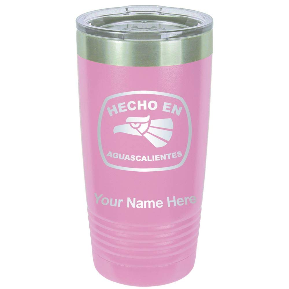 LaserGram 20oz Vacuum Insulated Tumbler Mug, Hecho en Aguascalientes, Personalized Engraving Included (Light Purple)