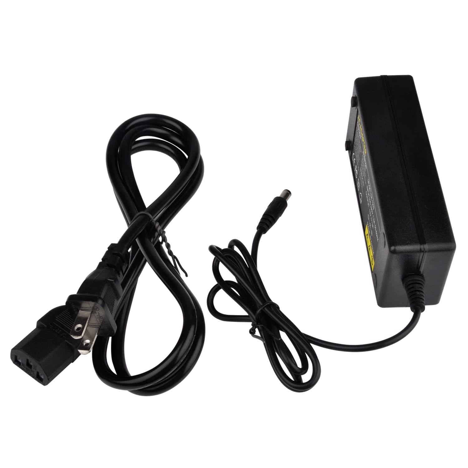PowGrow 12V 4A Power Adapter, AC110-240V to DC12V Transformers, 5.5x2.1mm Plug Power Supply for LED Strip Light,Wireless Router,DVR NVR Security Cameras