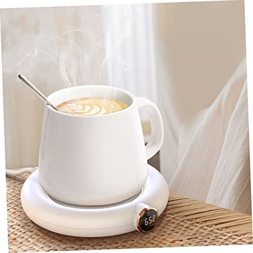 Luxshiny 1pc Coaster USB Coffee Warmer Cup Warmer Electronic Coffee Cup Warmer Heater Coaster Tray Pad Warmer Insulation Cup Heater USB Heating Coaster Coffee Mug Warmer Office Warm Pad