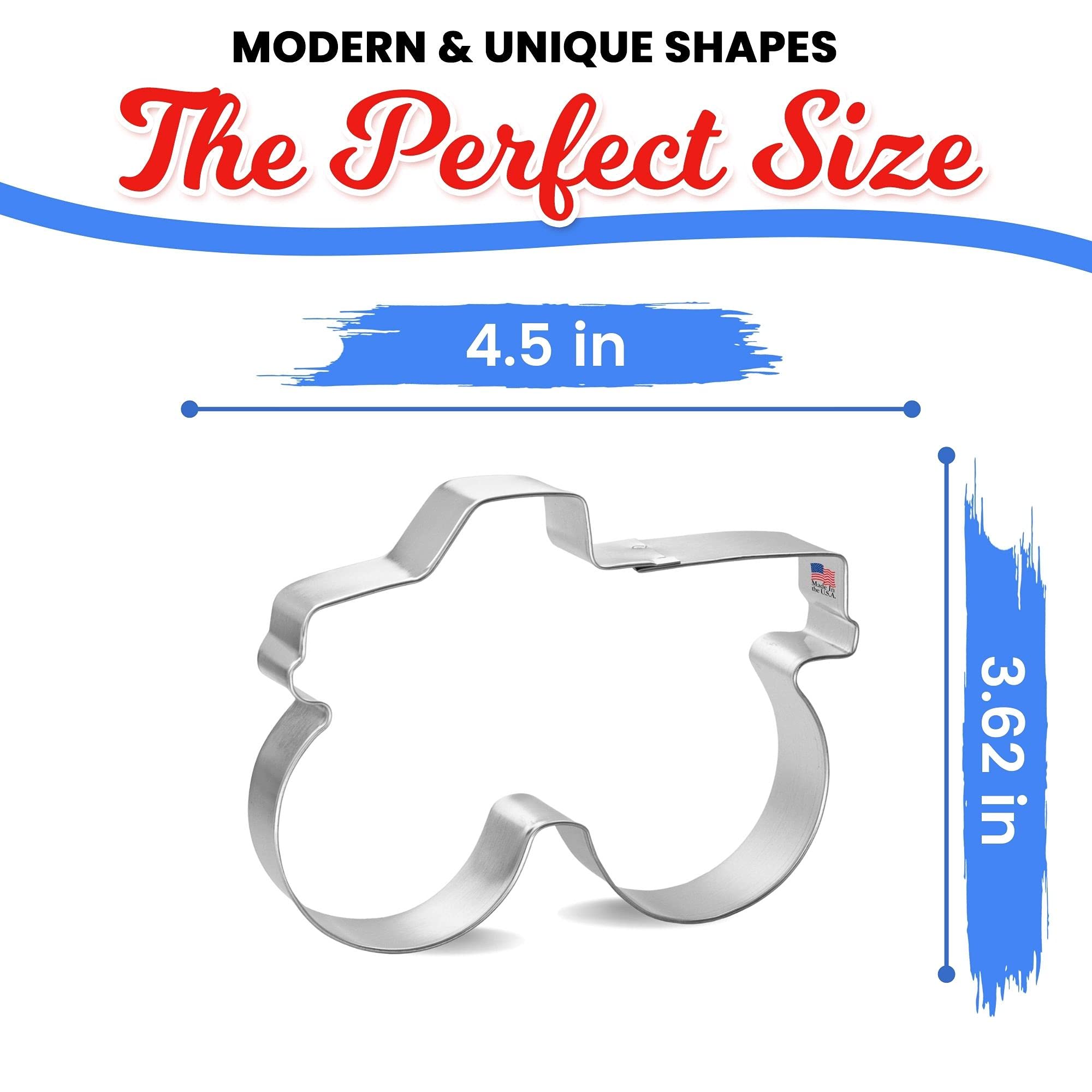 Monster Truck Cookie Cutter 5 Inch β Made in the USA β Foose Cookie Cutters Tin Plated Steel β Truck Cookie Mold