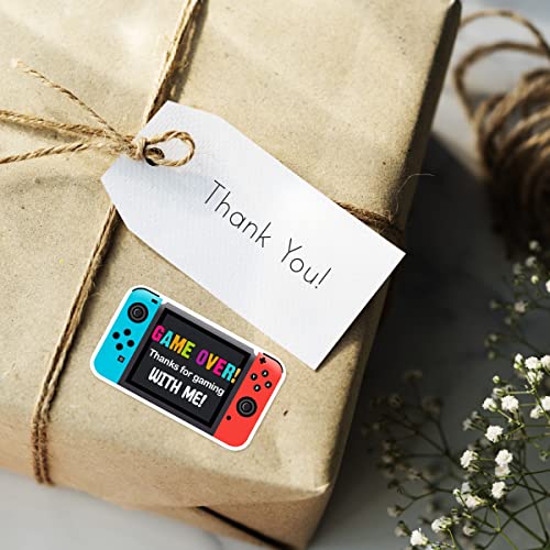 Video Game Party Thank You Sticker Labels, Great for Party Favors, Envelope Seals & Goodie Bags(54 Count)