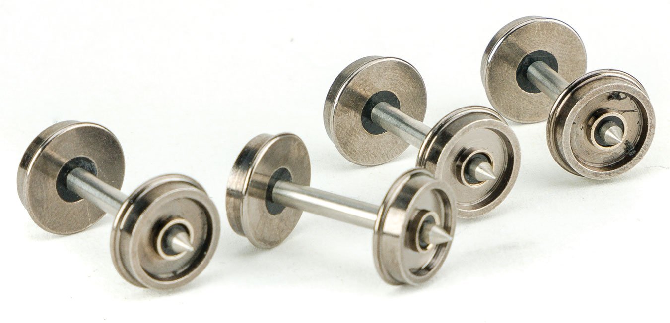 Walthers Proto HO Scale 36" Turned Metal Wheelsets With Metal Axles (100-Pack)