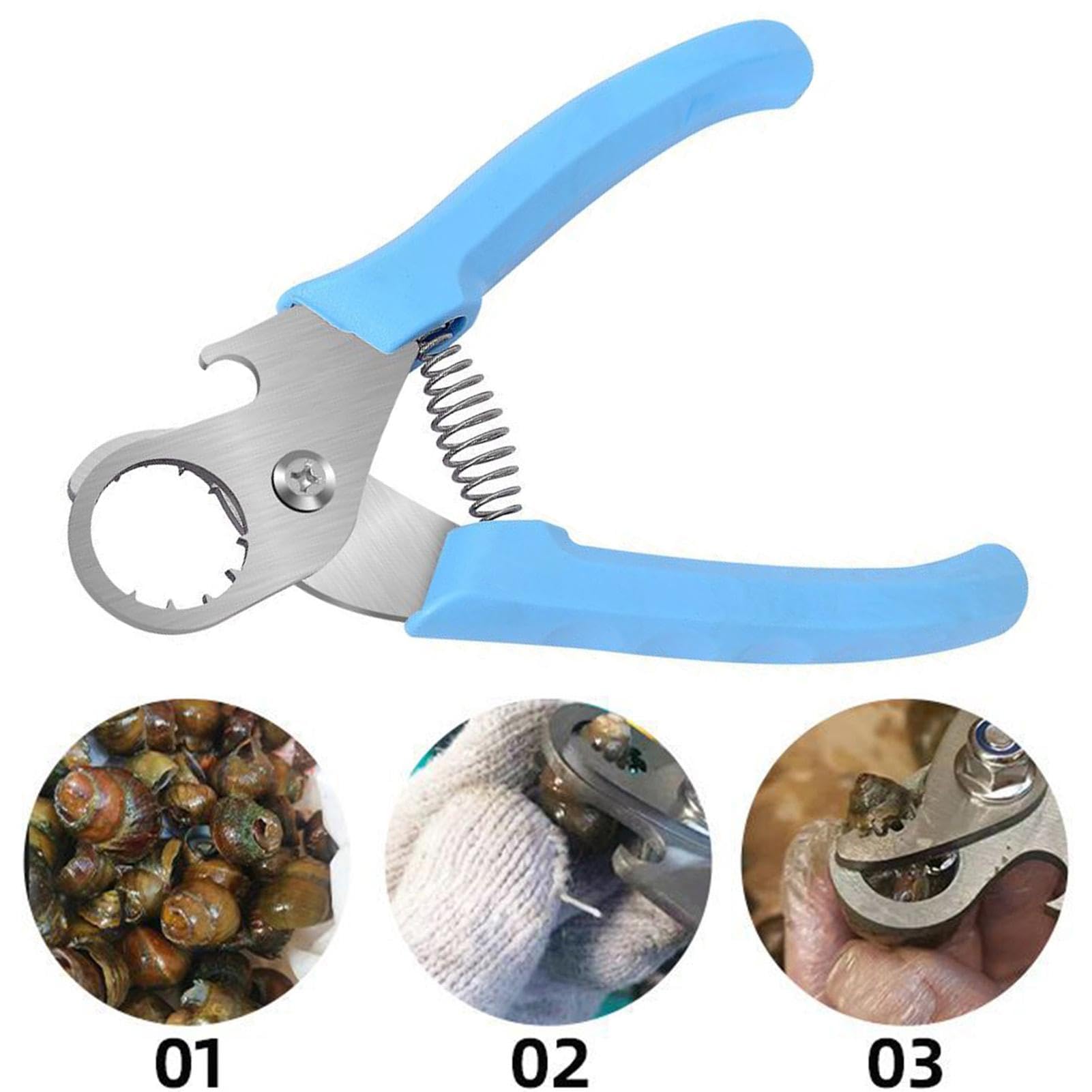 Seafood Snail Sheller - Snail Tail Cutting Tool | Lightweight Sheller Seafood Tool Plier, Anti-Slip Snail Shell Pliers Sheller Seafood Tool, Stainless Steel Escargot Clippers For Escargot & Seafood