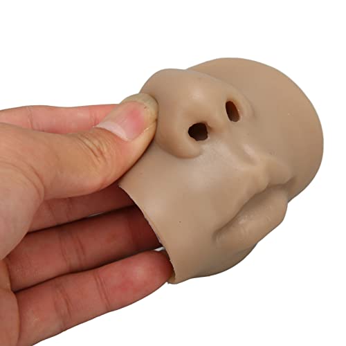 Silicone Ear Model Kit Include 1PC Nose Mouth Model and 1 Pair Ear Model Ear Model Display Nose Model Practice Nose Mouth Prop Teaching Tool for Piercing Practice