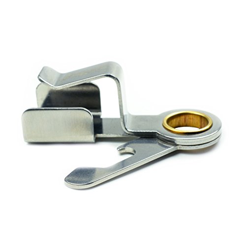 Screwpop Chapstick Holder Keychain and Carabiner Attachment Compact Pocket Multi-Tool with Bottle Opener Stainless Steel Construction
