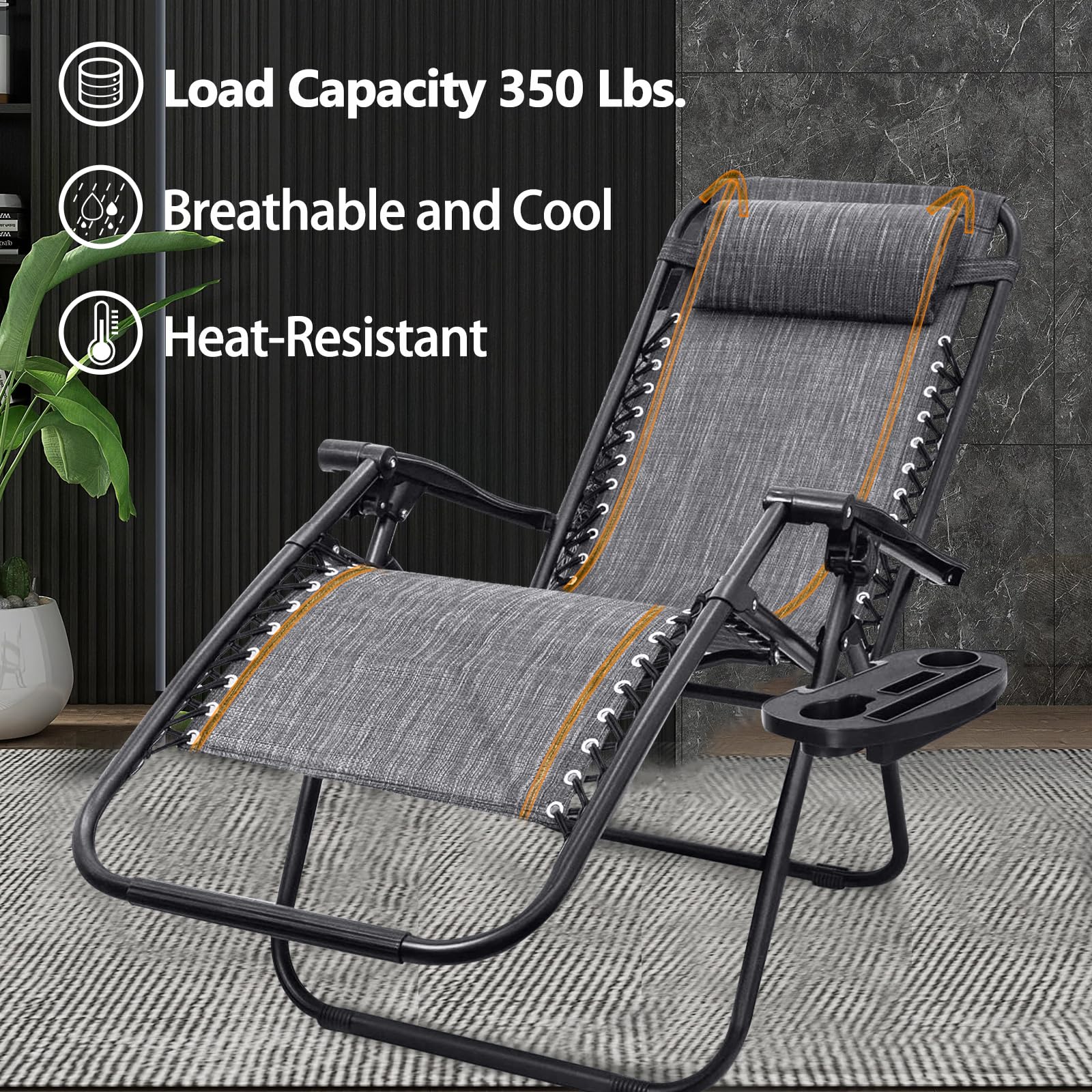 ROUDUELS Zero Gravity Chair Replacement Fabric,21 Inch Wide for Oversized XL Repair Cloth Anti Gravity Chairs Outdoor Recliner Patio Lounge Lawn Beach Sling Chair Bungee Recliner Mesh Canvas