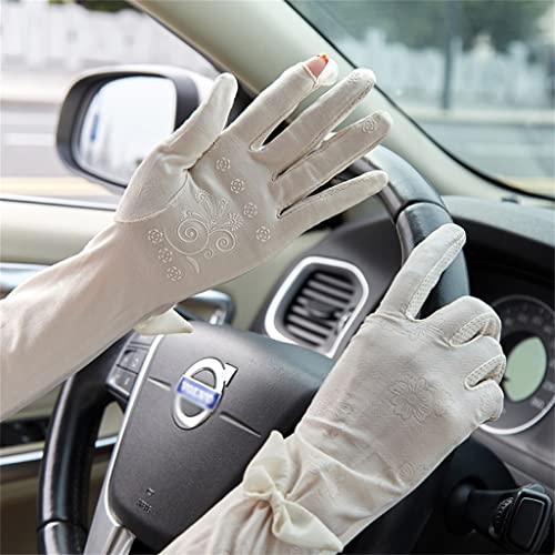 Long Ice Silk Lace Gloves Summer Women's Driving Arm Sleeve Sleeve Sleeve Arm Sleeve Thin Section (Color : B, Size : 59 * 8.5cm)