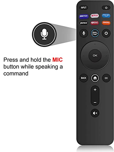 Voice Remote for Vizio Smart TV, XRT260 Remote Replacement for All Vizio LED LCD HD 4K UHD HDR Smart TVs with Shortcut Keys HBO Max, Netflix, Prime Video, Pluto, iHeart Radio, Crackle, Watchfree