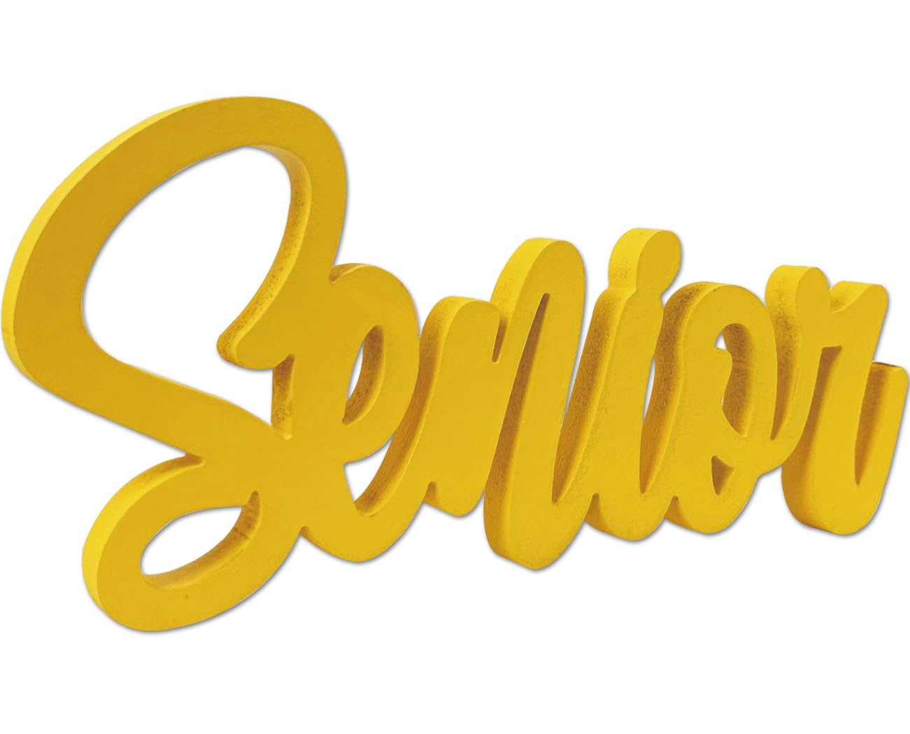 Senior 2025 Wooden Sign Yellow Graduation Senior Photo Props Graduation Decorations Class of 2025 Table Centerpiece Senior 2025 Word Sign for 2025 Graduation Party Decorations Supplies