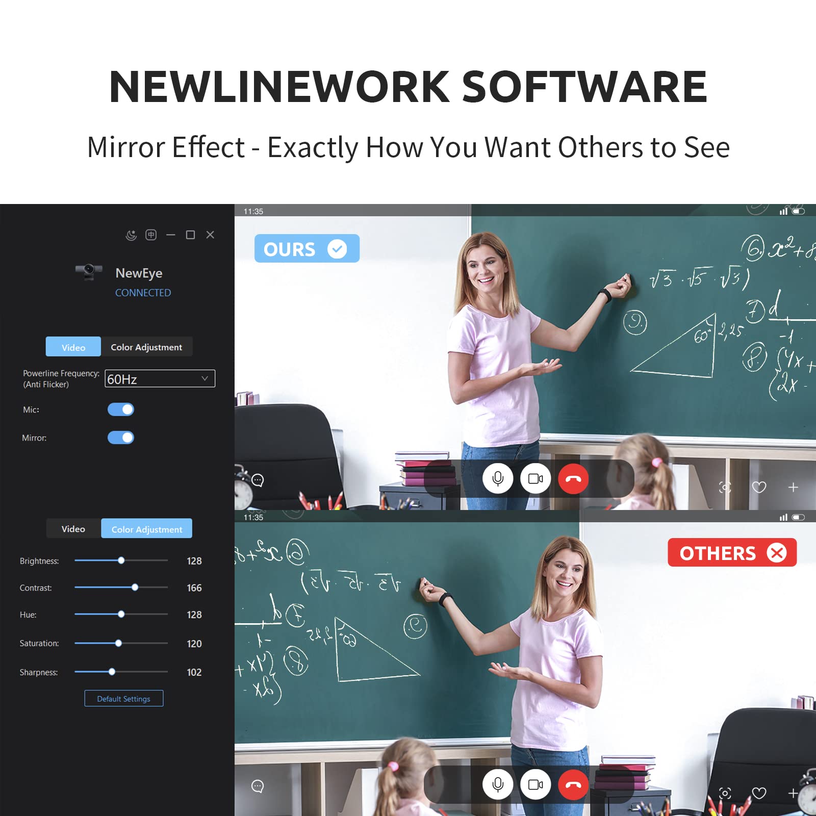 newlinework Full HD 1080P Webcam, Noise-Canceling Webcam with Microphone, Conference Webcam, Privacy Webcam Cover, 85°FOV USB Webcam, Plug and Play, Web Camera Works with Zoom/Skype/Teams, PC/Mac