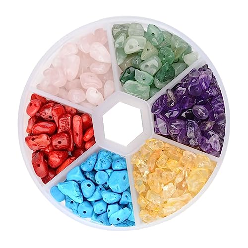 Veemoon 1 Box DIY Accessories Crystal Chips Ear Peircing Kit Mini Chips DIY Jewelry Beads Gemstone Chips DIY Anklet Beads DIY Jewelry Supplies DIY Making Beads Decorative Beads Accessories