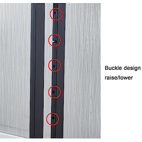 SXFYWYM Floor-Standing Metal Garment Rack, Clothes Shelves Heavy Duty Black 6 Way Rack, Adjustable Lifting Retail Clothing Rack Hanging Clothes Racks, Rack for Hanging Clothes Retail Display