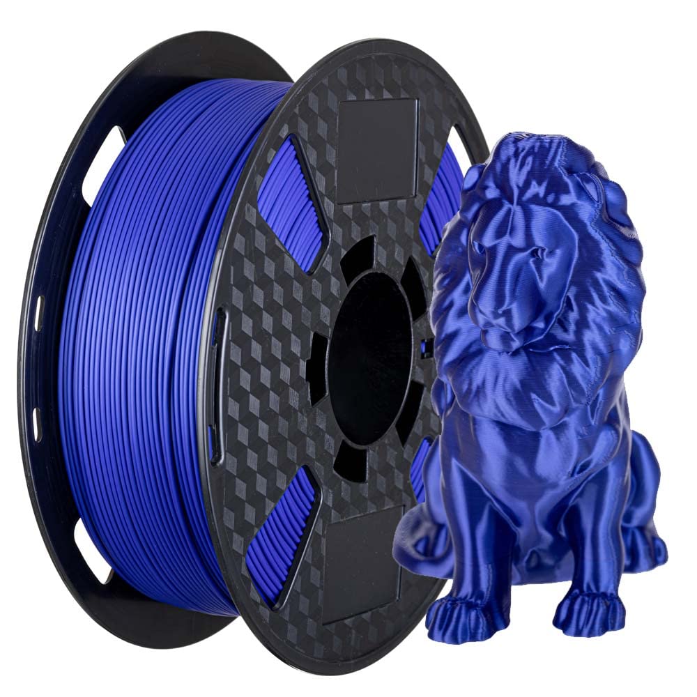 Silk PLA Pro Silk Sapphire Blue PLA Filament 1.75mm 1KG 3D Printer Filament 3D Printing Materials Silky Metallic Metal Silk PLA Pro Plus Blue Filament CC3D