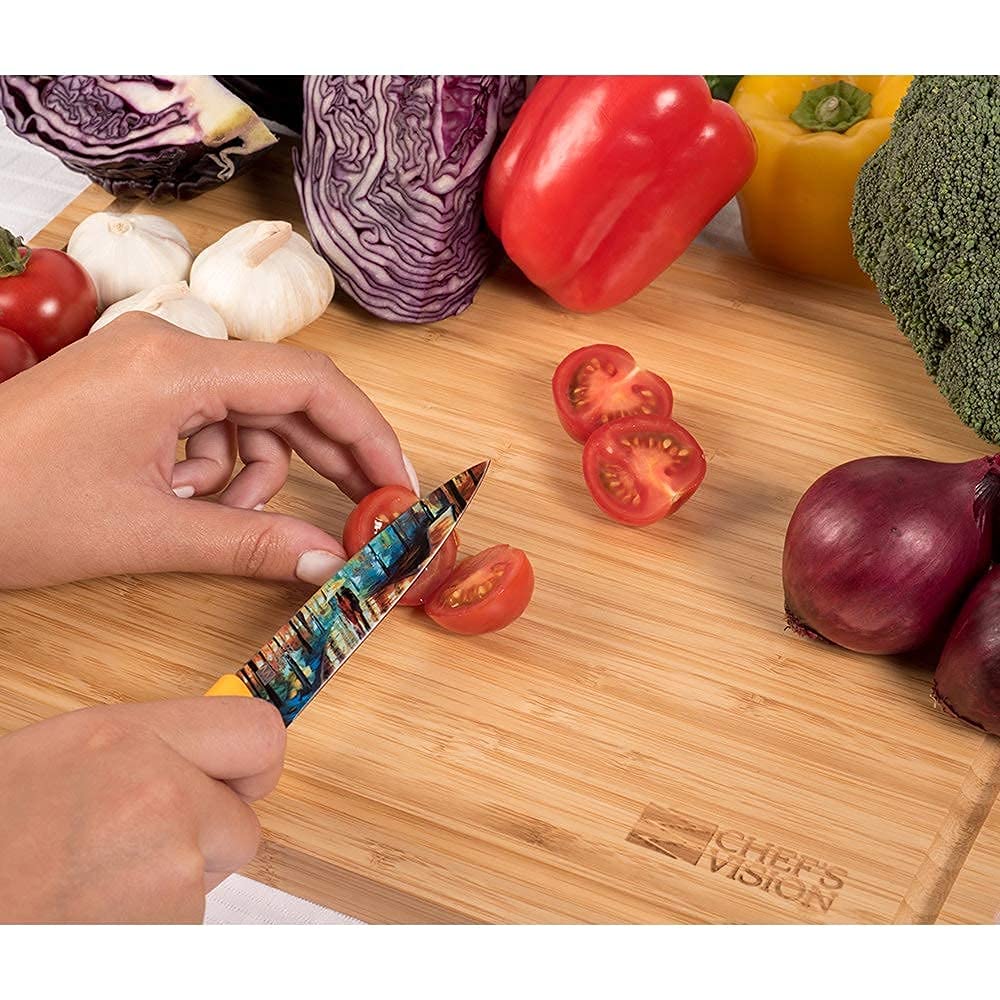 Masterpiece Knife Set Bundle With BEHOLD Wall-Mounted Magnetic Holder Silver