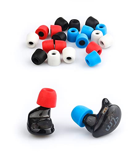 Super Soft Ear Plug 3pairs T400/t500(l m s) 4.9mm Caliber Ear Pads/Memory Ear Plug Foam Eartips,Soundproof Soft Sponge Silicone Ear Plugs for in-Ear Headphones Ear Tips Sponge Pads Accessories (Blue)