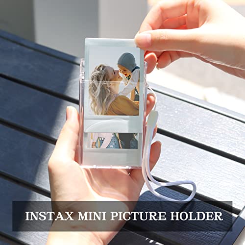 WOGOZAN Accessories for Fujifilm Instax Mini EVO Digital Hybrid Case Instant Film Camera with Photo Holder & Album & Frames, Screen Protector - Black