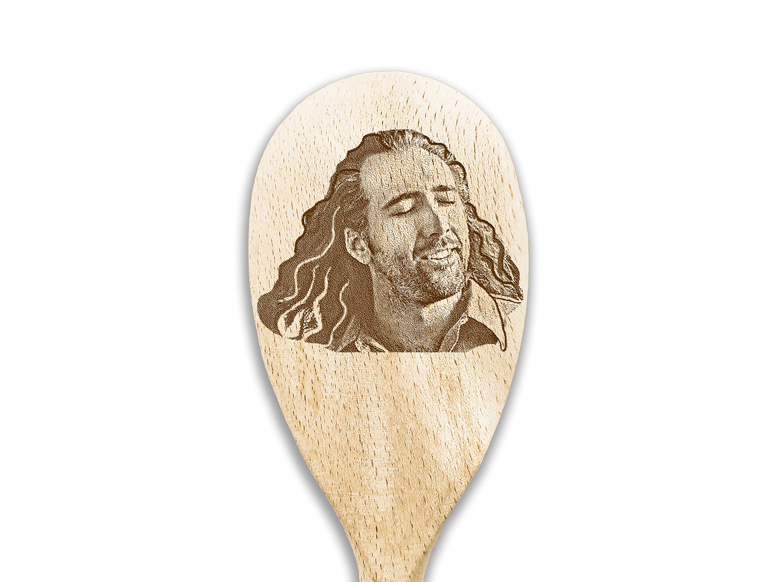 Nicolas Cage Face On Wooden Spoon Funny Nic Cage On Things Nicolas Cage Fan Gifts For Birthday Housewarming Gift Meme Gift Chef Cook