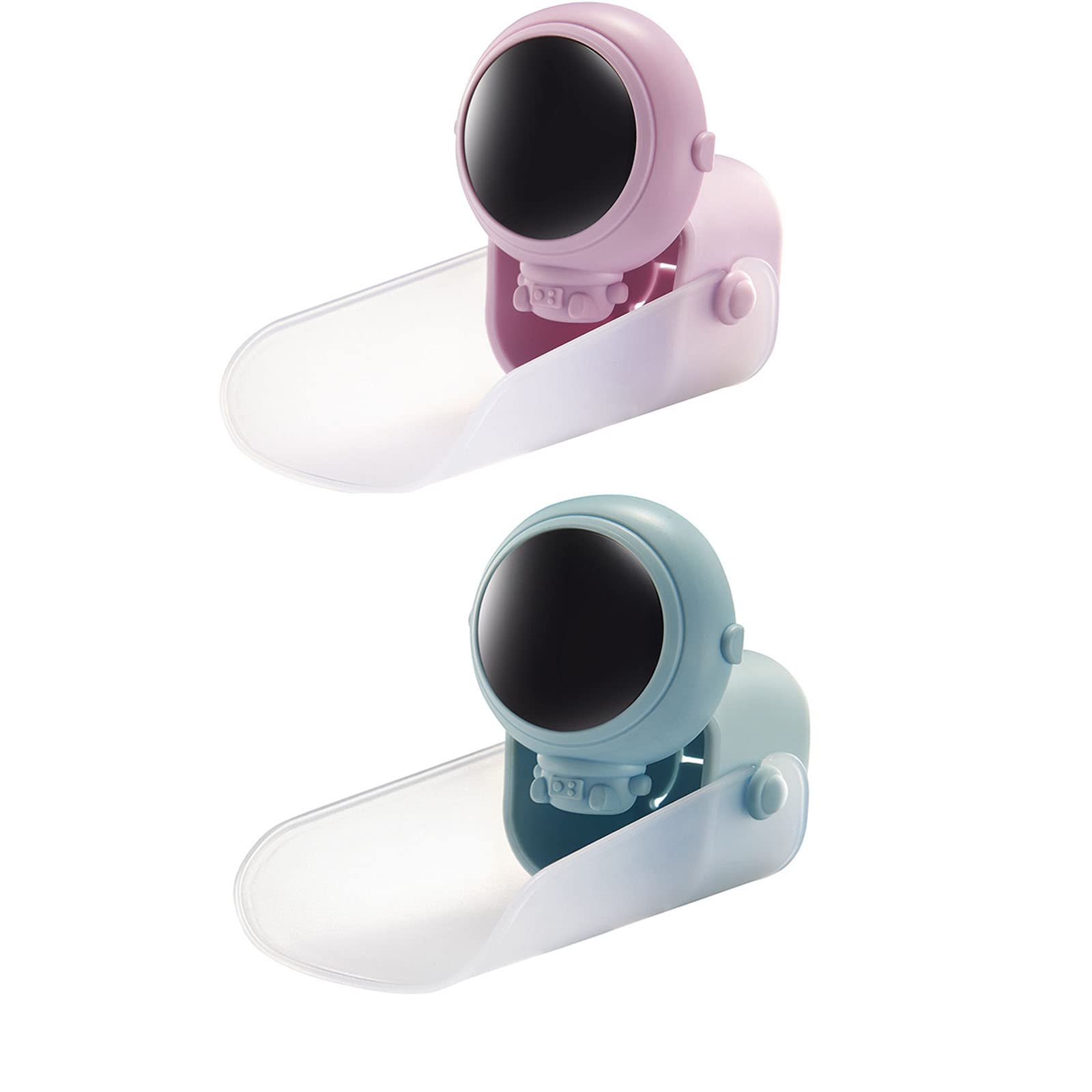 Sink Extender for Toddlers, Fits Sink Spout Tub for Kitchen and Bathroom, Detachable & Portable Fun Astronaut Design Hand Washing Tool (Blue, Pink, 2PCS)